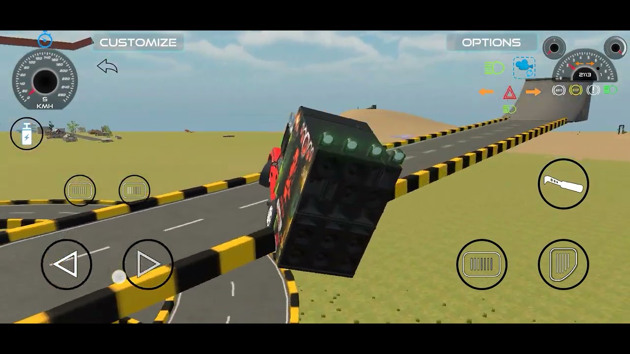 Indian vehicle simulator 3d || Dj 2 truck driving || red colour stend ...