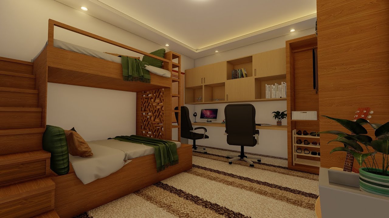 Small bed room design [5x4 meters] | DEW ARCHI DESIGNS - YouTube