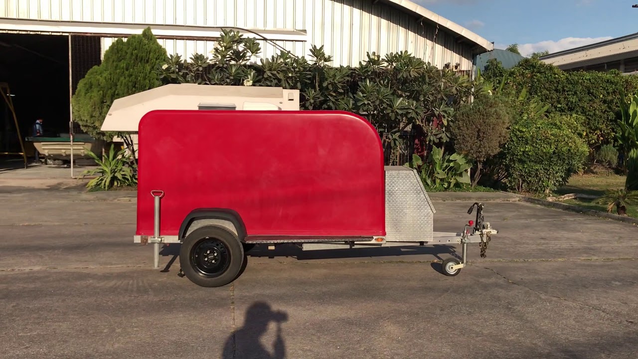 First Video showing our New 100% Fiberglass Mini Camper Trailer. (Video ...