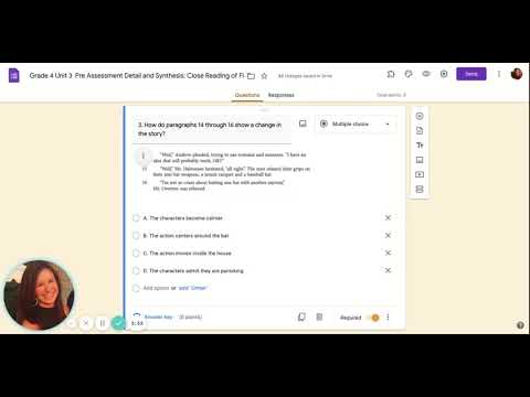 Grade 4 Unit 3 Pre Assessment Read Aloud of Questions - YouTube