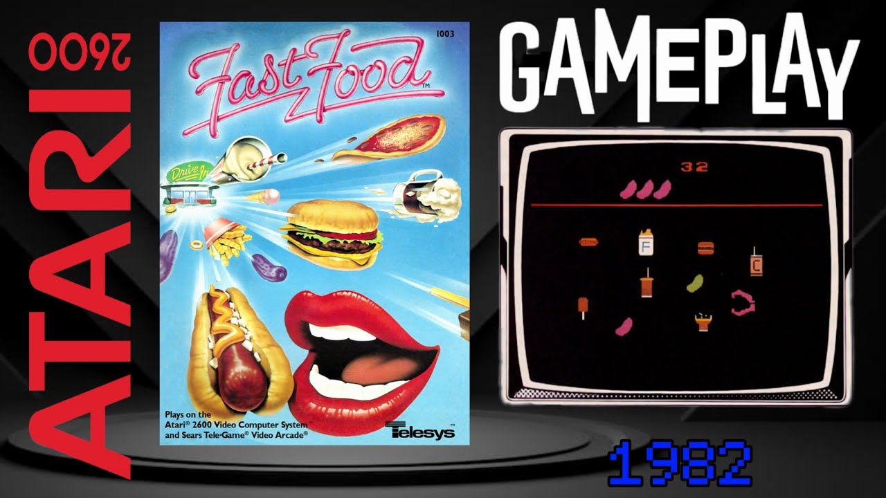 FAST FOOD - Atari 2600 Gameplay - YouTube