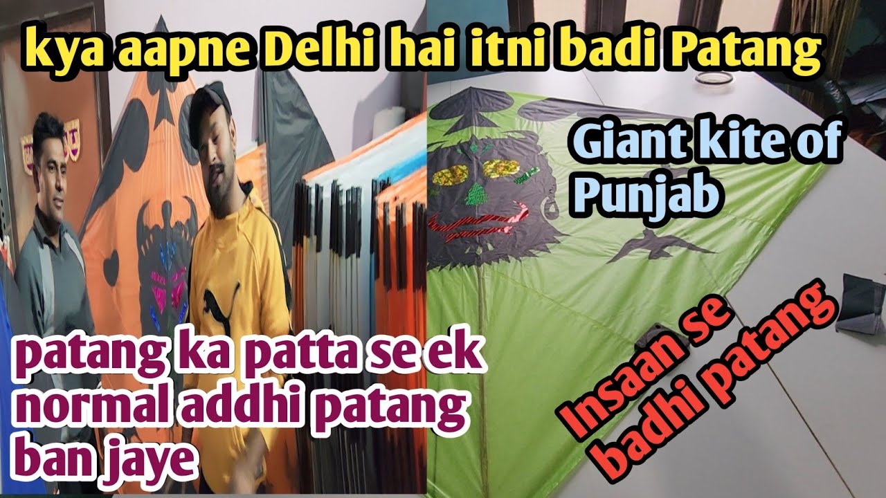 giant Kites | big patang | door manja | Kite Flying - YouTube