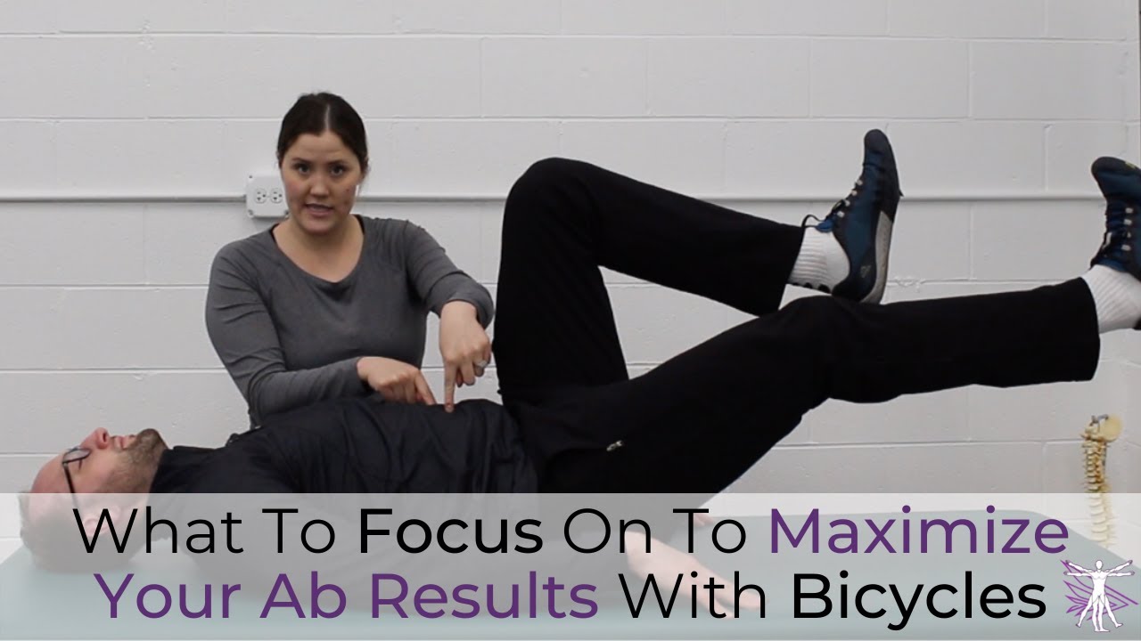 What To Focus On To Maximize Your Ab Results With Bicycles - YouTube