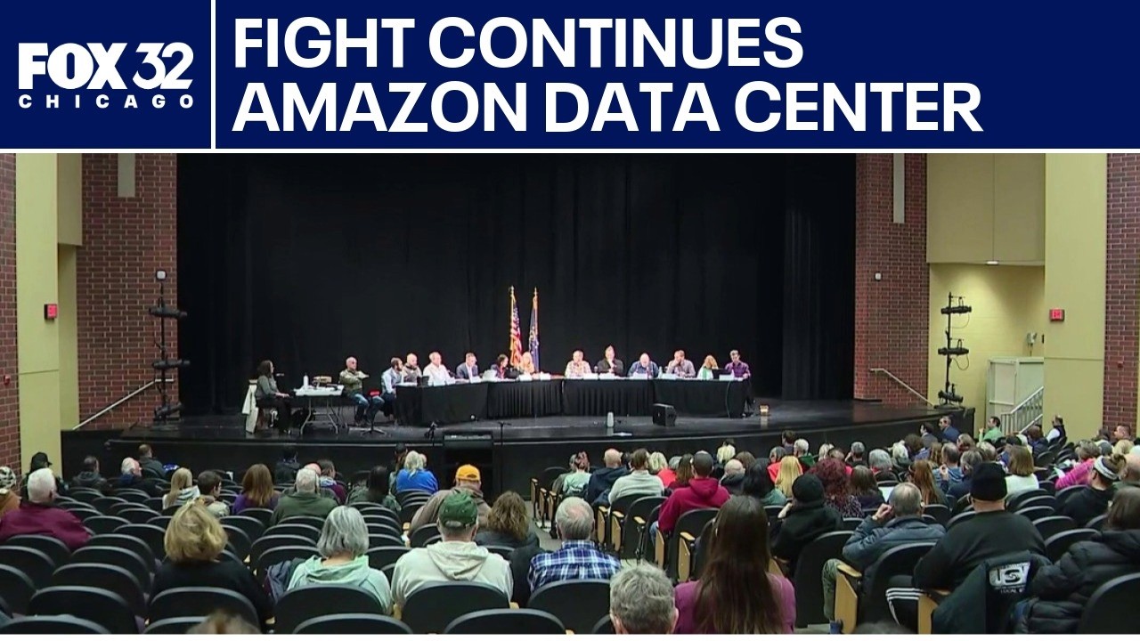 Fight over Amazon data center in Indiana - YouTube