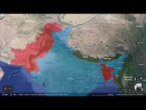 The Indo-Pakistani Wars in 45 seconds using Google Earth