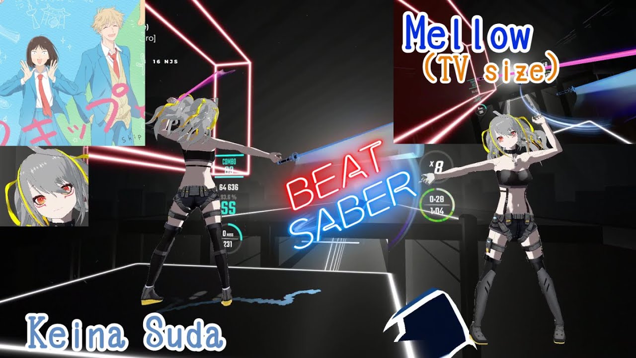 【BeatSaber】 Mellow （TV size） 【Expert】 【ビートセイバー】 - YouTube