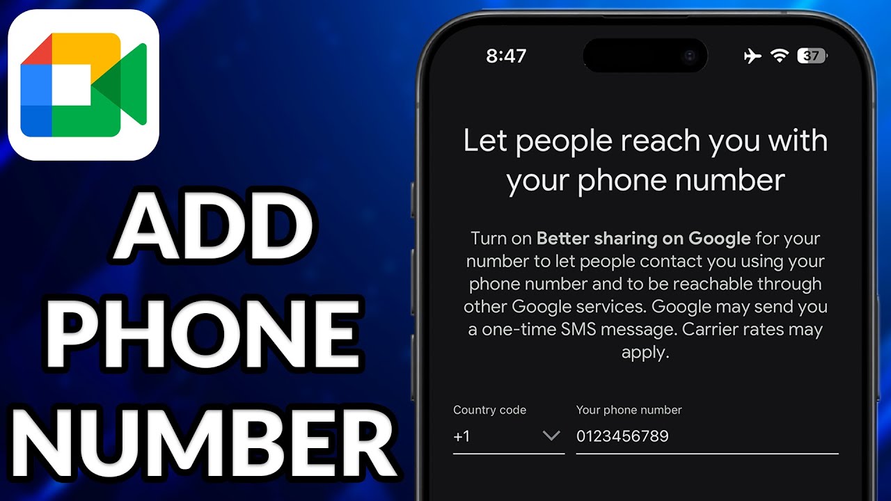How To Add Phone Number In Google Meet - YouTube