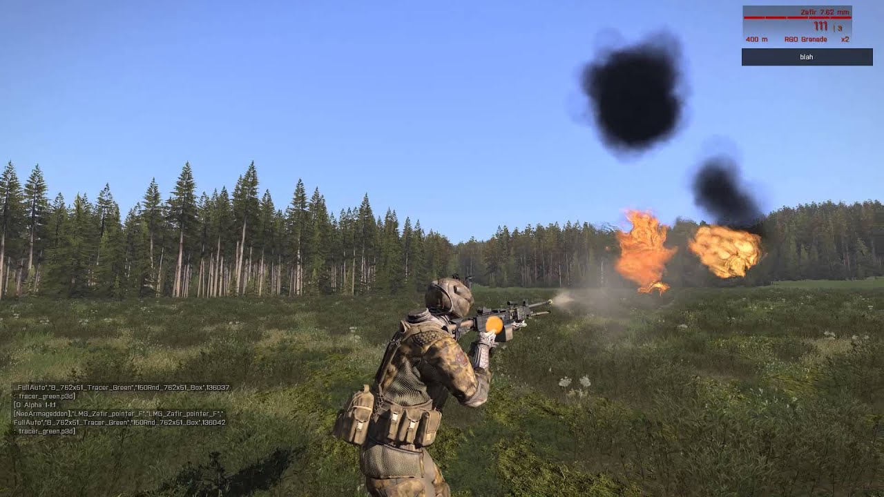 Experimental ArmA3 Flamethrower - YouTube