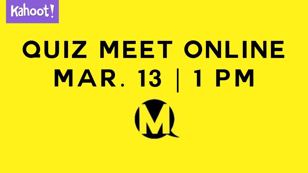 Quiz Meet Online - March 13 - YouTube