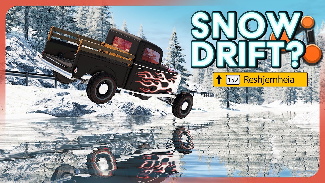 Full send Drifting at new Norwegian Snow map! - YouTube