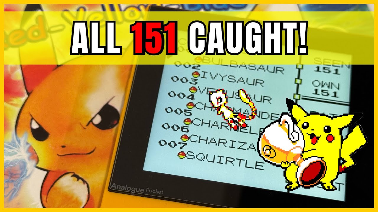 How I Completed Pokémon Gen 1 Pokédex: Catching All 151 Pokémon - YouTube