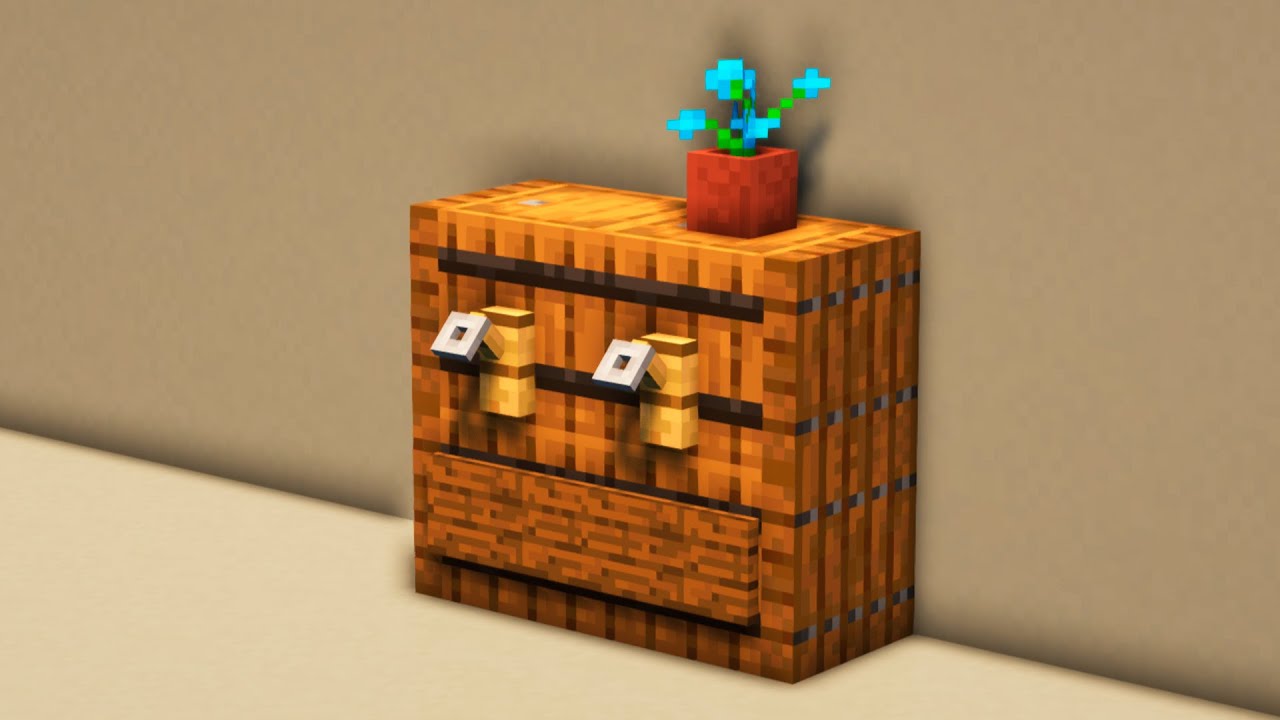 Compact Bedside Table In Minecraft - YouTube