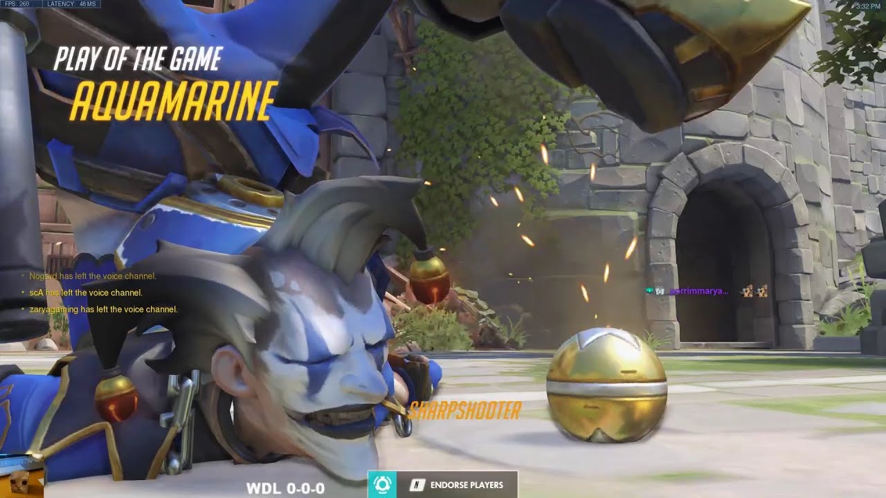 POTG! AQUAMARINE JUNKRAT GAMEPLAY OVERWATCH SEASON 35 TOP 500 - YouTube