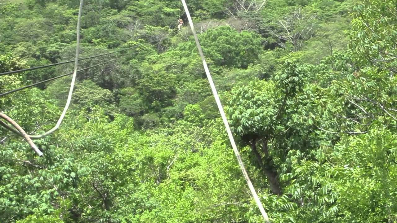 Zip line landing - YouTube