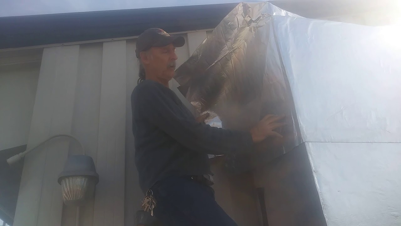 Polyguard ductwork insulation repair 1 - YouTube