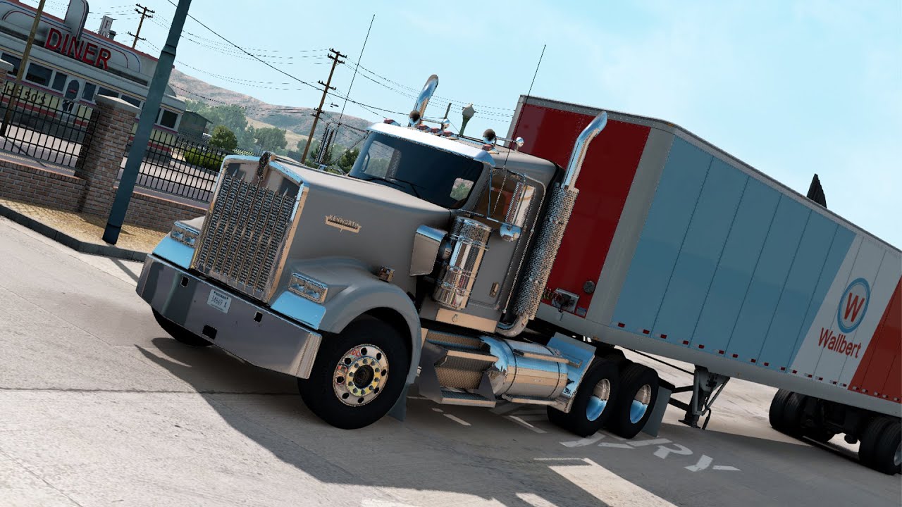 American Truck Simulator - Wallbert Double Trailer - YouTube