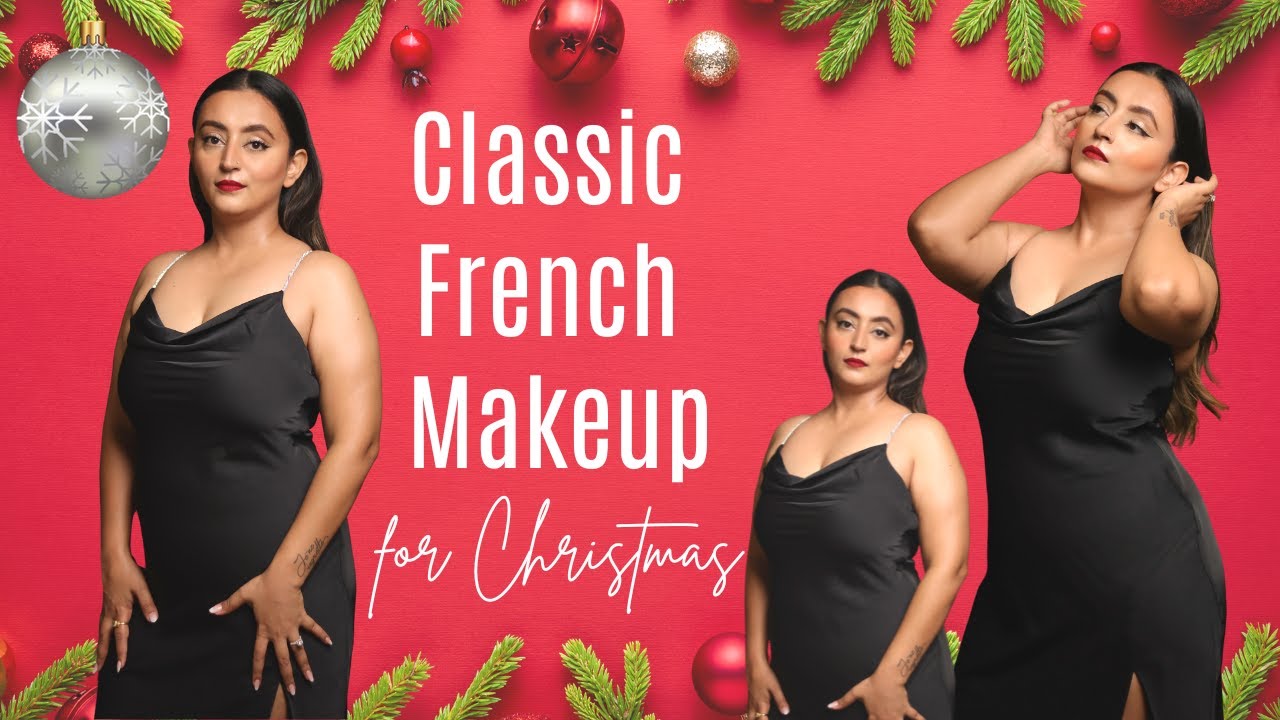 Classic French Red Lips Makeup Look || Christmas Makeup || Kanika ...