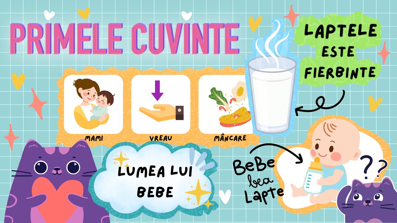 PRIMELE CUVINTE I Propozitii I Invatam sa vorbim I Culori I Desene ...