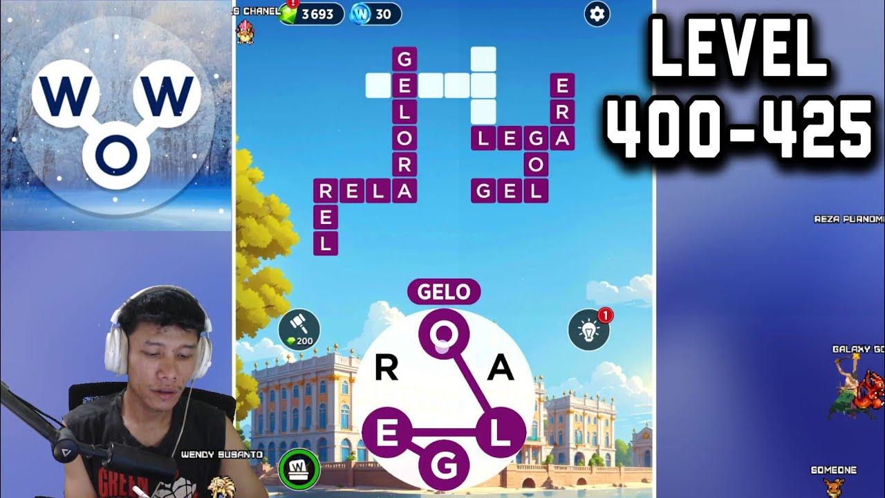 WOW Level 400 sampai 425 | words of wonders - YouTube