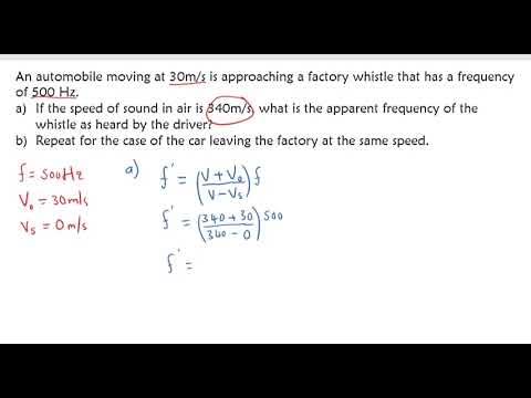 Doppler Effect Practice Question - YouTube