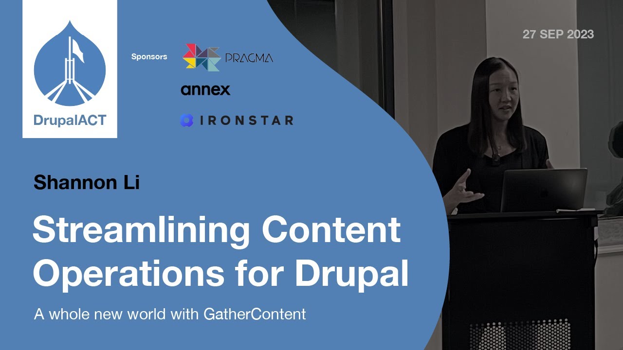 Streamlining Content Operations for Drupal - Shannon Li - YouTube