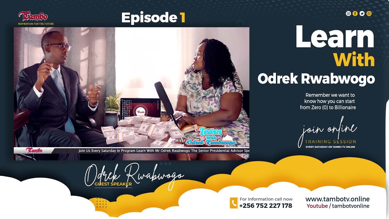 Learn With Odrek Rwabwogo - Episode 1 (4K) - YouTube