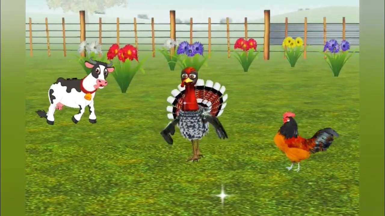 El Pavo y La Pava | Pavo y el pavo bailan en la firma | Granja de zenon ...