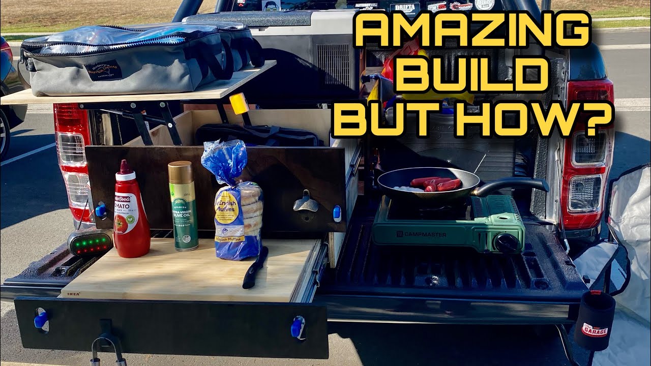 How to Build Overland Truck Bed Kitchen Drawers for Camping | Easy DIY ...