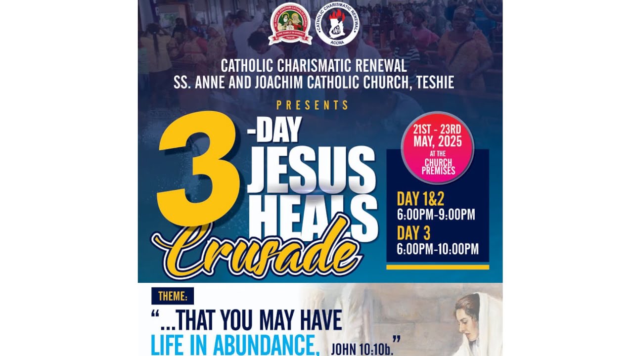JESUS HEALS CRUSADE DAY 2: CATHOLIC CHARISMATIC RENEWAL SS. ANNE ...