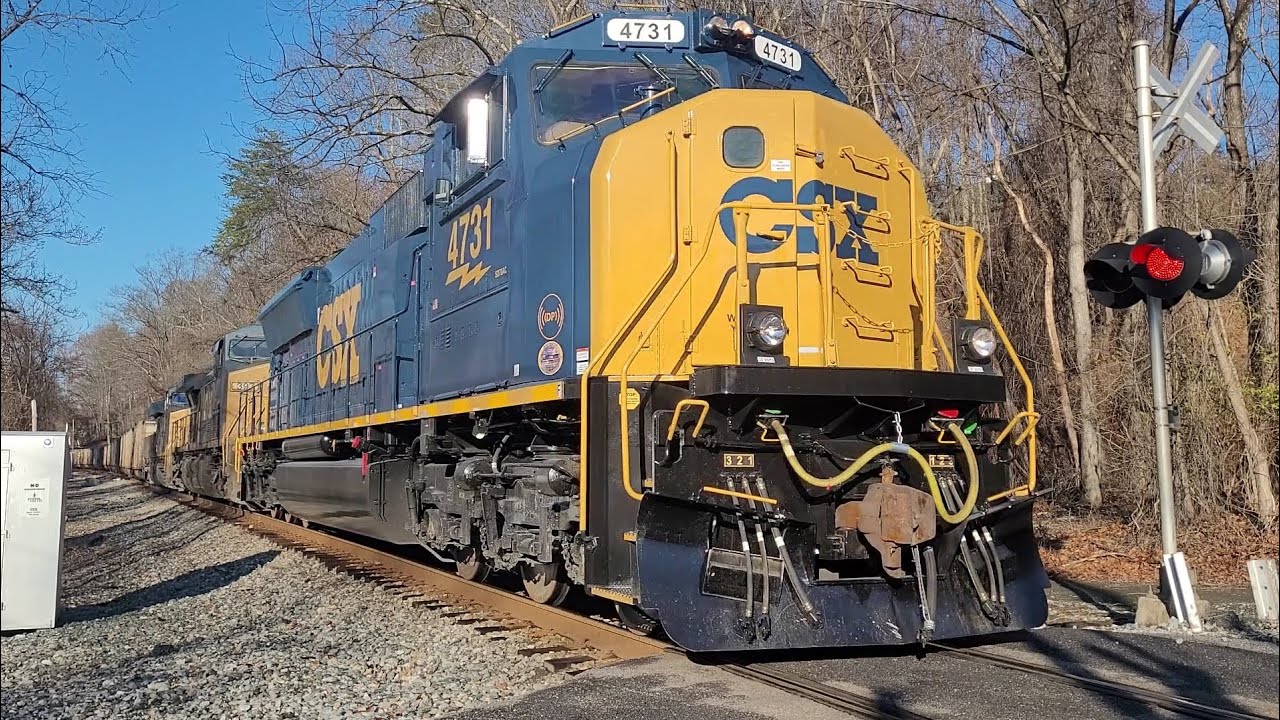 A Clean SD70AC Leads C786 Past Gun Road With A Friendly Engineer - YouTube
