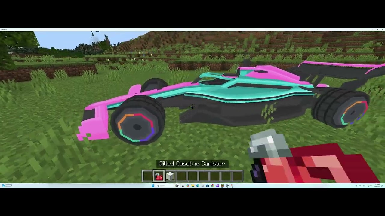 Playing Minecraft race car mob. - YouTube