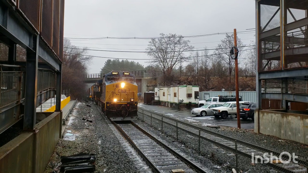 CSX Q436, B731, and keolis 12/30/19 - YouTube