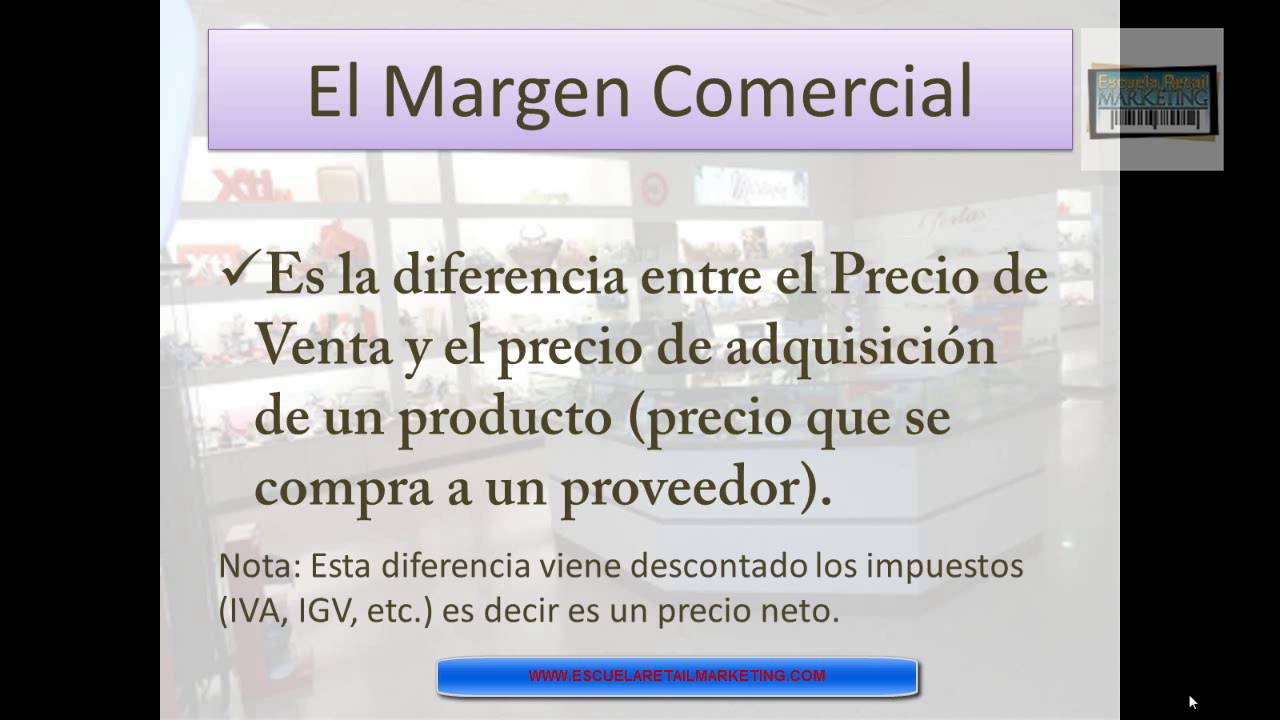 KPI RETAIL - ¿QUE ES EL MARGEN COMERCIAL? - YouTube