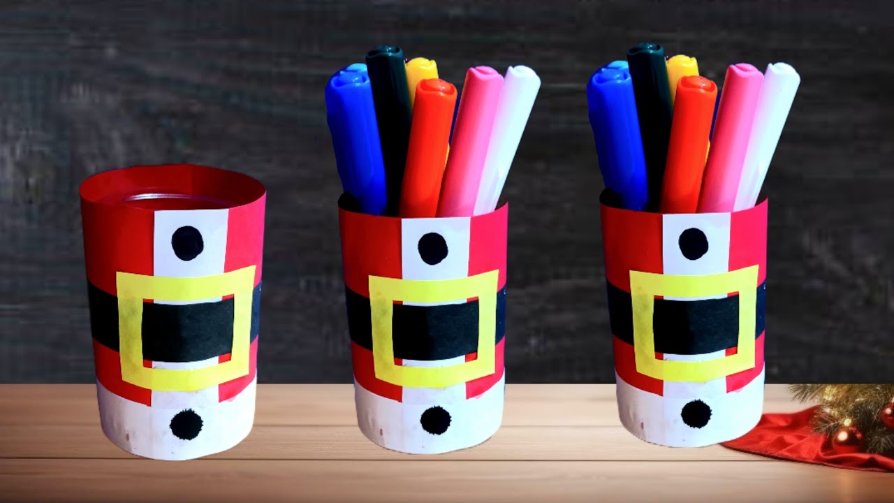 Christmas craft ideas, Christmas decoration craft ideas for kids, santa ...