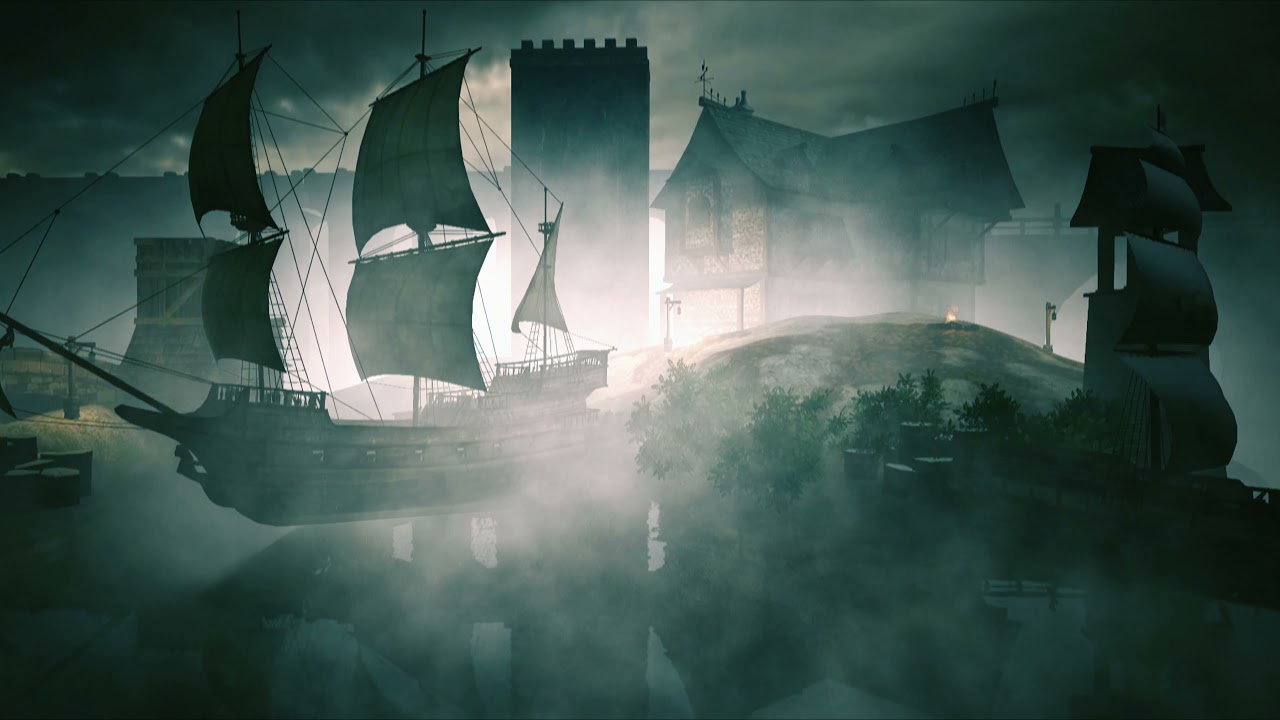 Medieval fantasy dockyard Animated background for you 2021 - YouTube