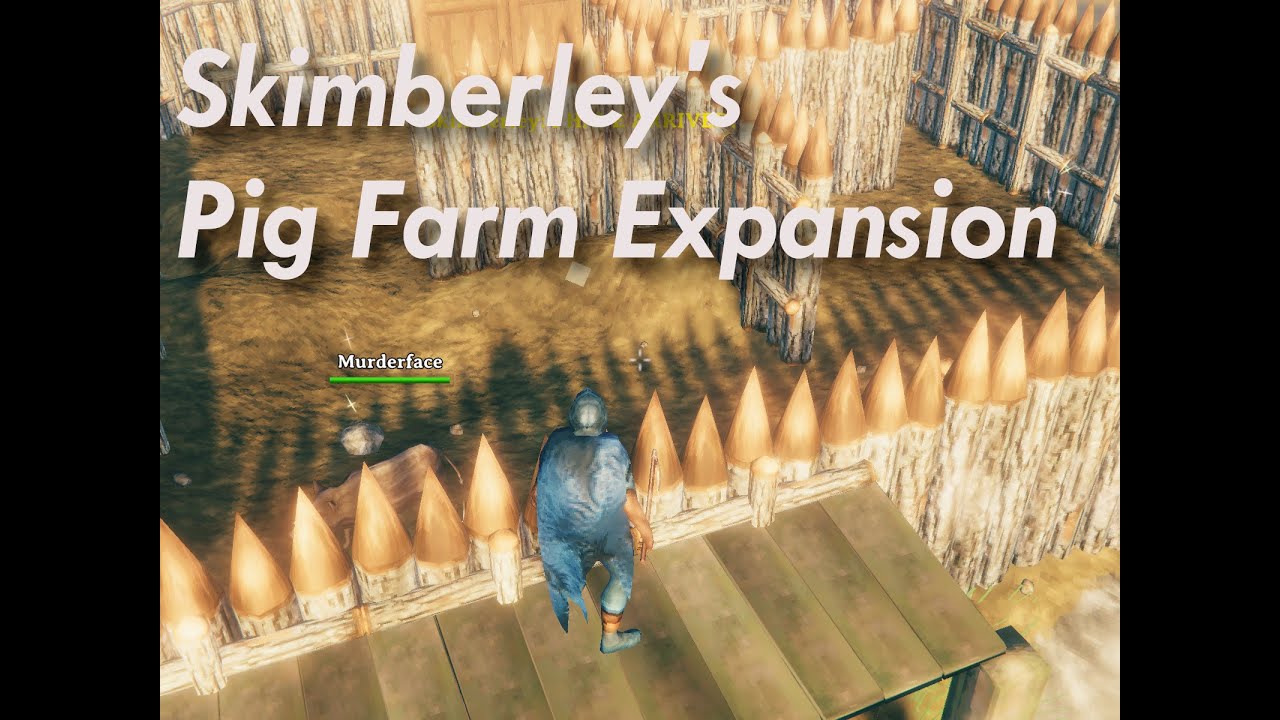 Expanding my Piggie farm in Valheim - YouTube
