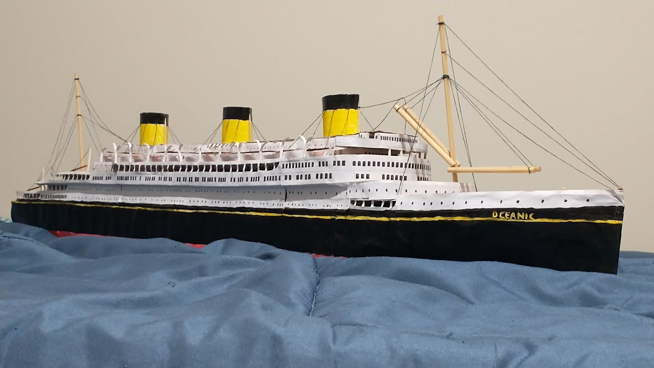 RMMV Oceanic III paper model 1/360 "tutorial" - YouTube