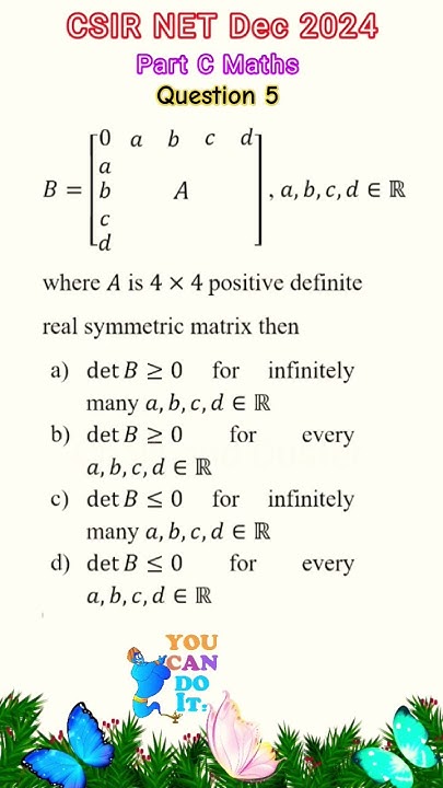 Q5. memory based question of Part C of CSIR NET dec 2024 (28 Feb 2025) #maths #csirnet #part_C ...