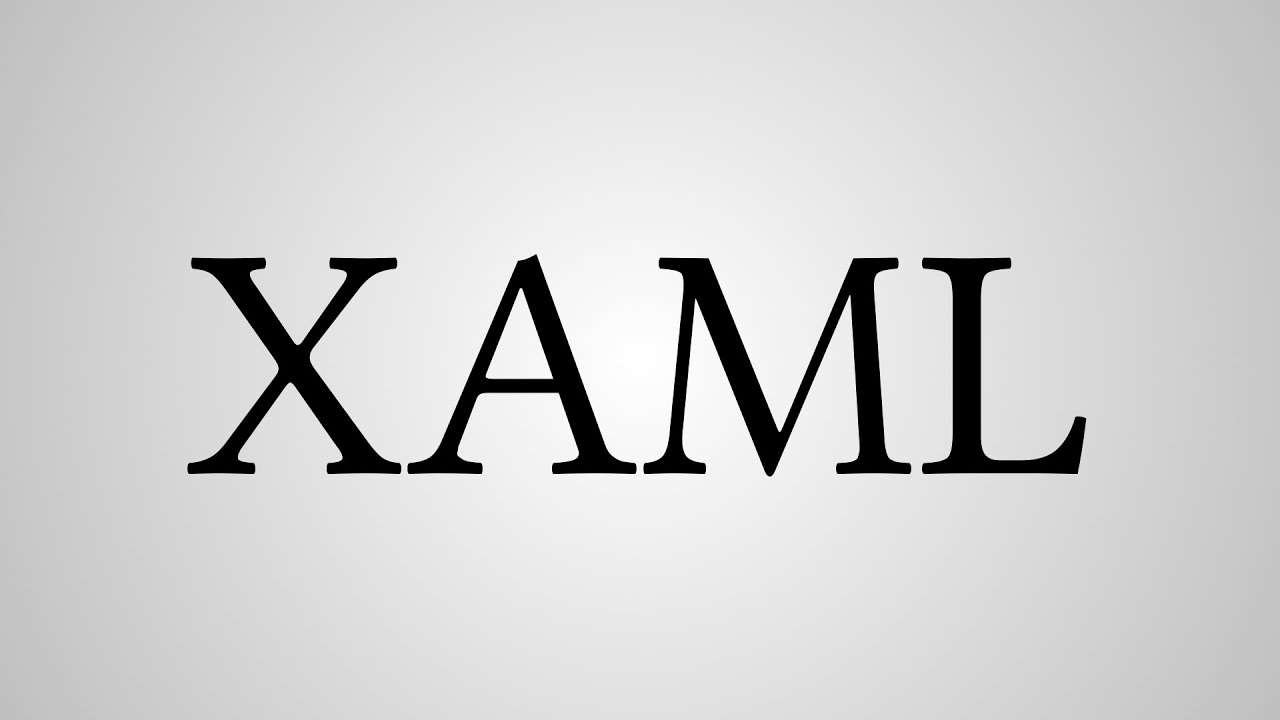 What Does "XAML" Stand For? - YouTube