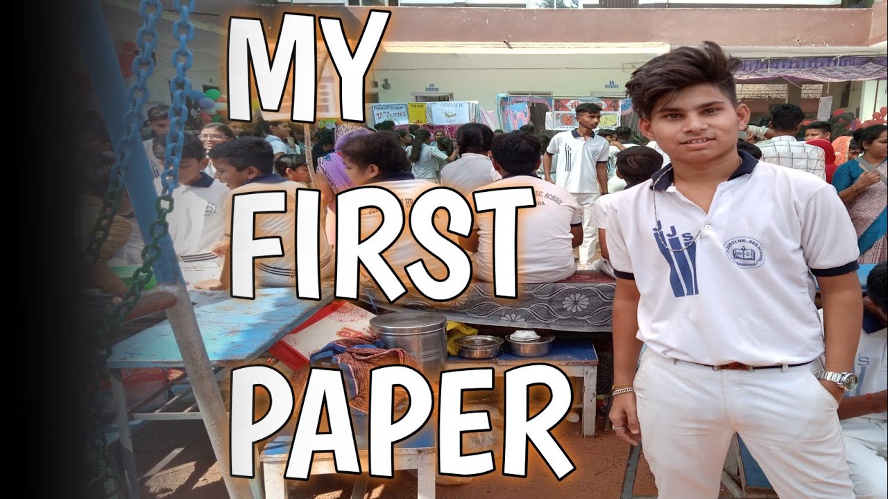 My First Paper 🙂|| 2023 #vlog #exam #firstpaper - YouTube