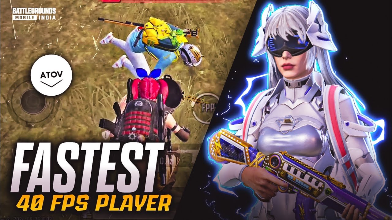FASTEST 40 FPS PLAYER IN BGMI | ATOV BGMI | BGMI - PUBG MOBILE - YouTube