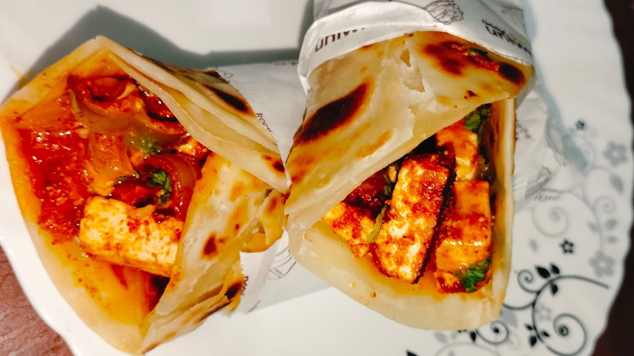 Paneer kathi roll recipe | पनीर काठी रोल बनाए घर पर एकदम आसान तरीकेसे ...