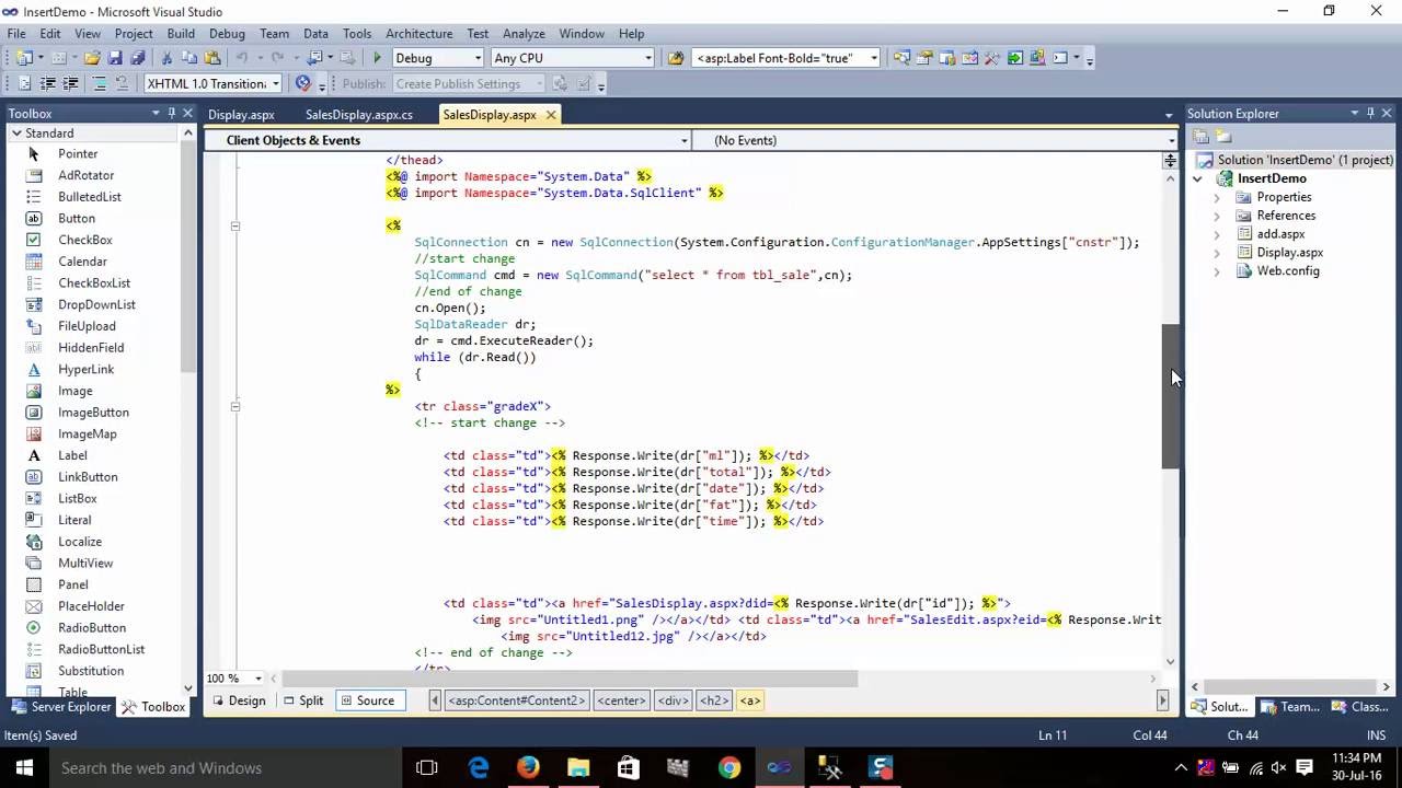Display Data record in Asp.net video on youtube - YouTube