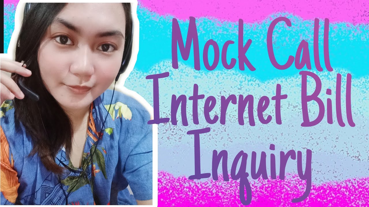 Mock Call (Internet Bill Inquiry) Customer Service - YouTube