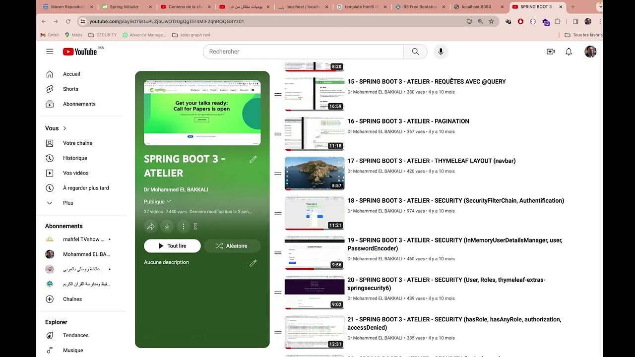 08 - SPRING BOOT 3 - PROJECT - VUE JSP - JSTL - YouTube