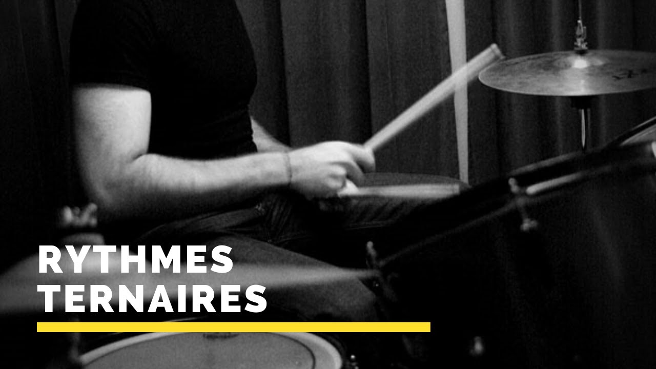 Cours de batterie - Les rythmes ternaires (Jazz, Hip-Hop, Reggae, Funk ...