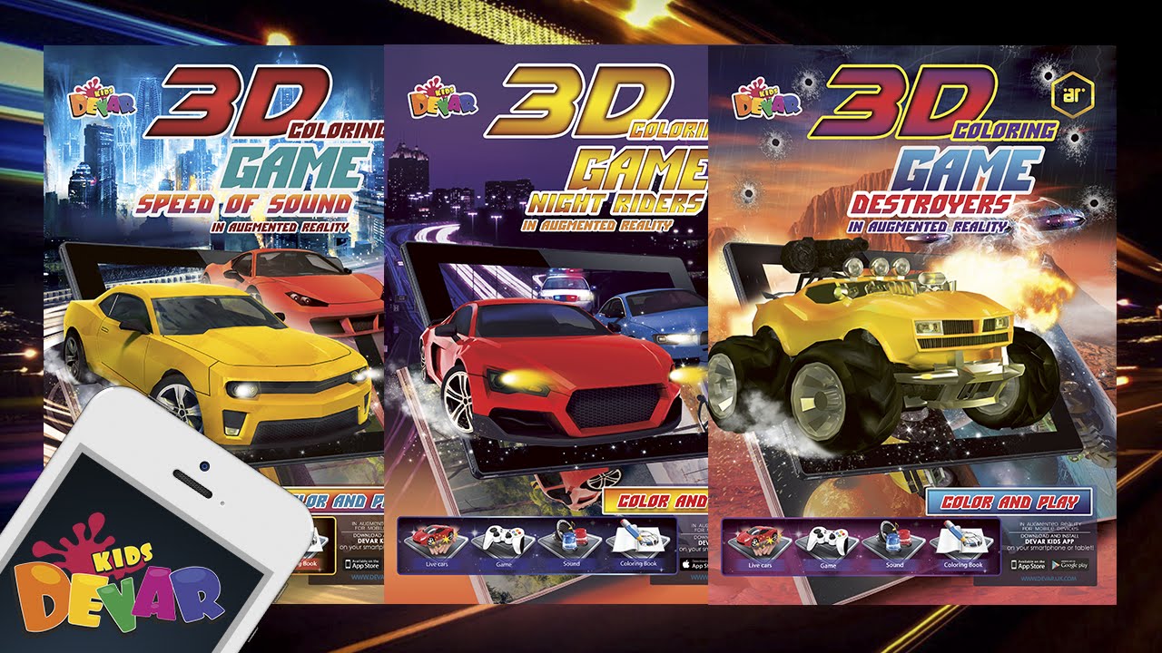 3D раскраска-игра DRIVE от DEVAR kids - YouTube