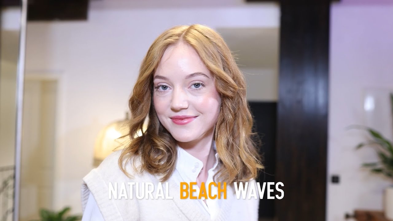 How to: Natural Beach Waves Tutorial | KMS Pro - YouTube