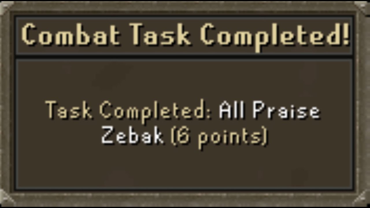All Praise Zebak CA Example - No TBow/Bowfa (OSRS) - YouTube