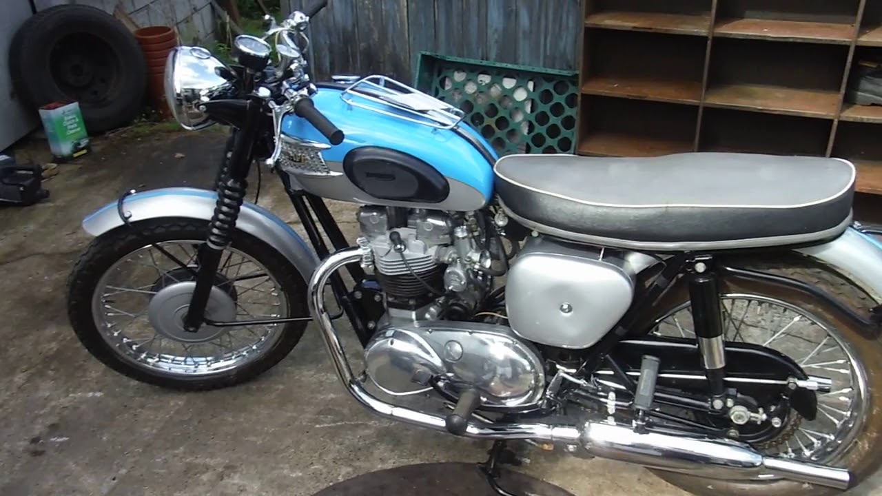 Triumph T120R Pre Unit Duplex first attempt to start. - YouTube